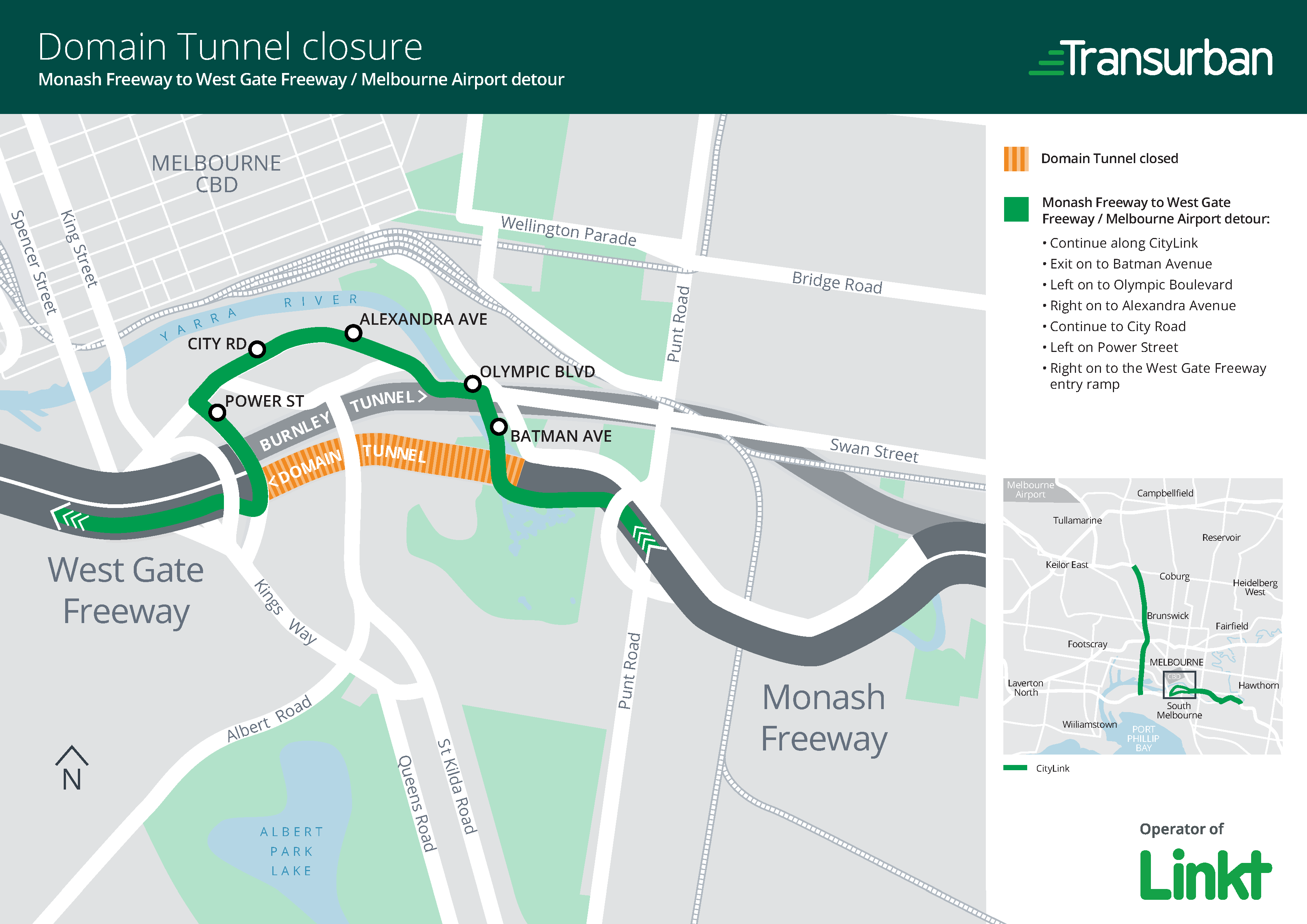 Melbourne traffic and alerts - Linkt